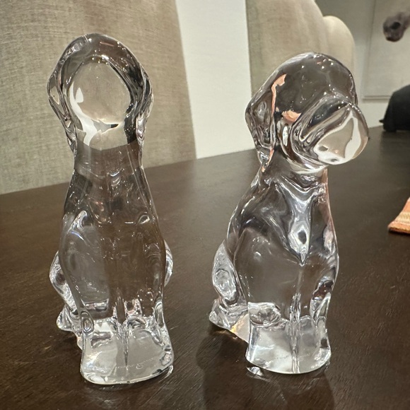 Simon Pearce | Accents | Simon Pearce Clear Glass Dog Sculpture Two ...